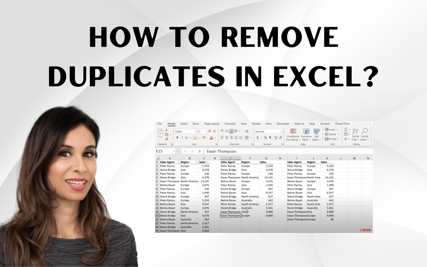 Leila Gharani 3 Ways To Find And Remove Duplicates In Excel DigitalRosh